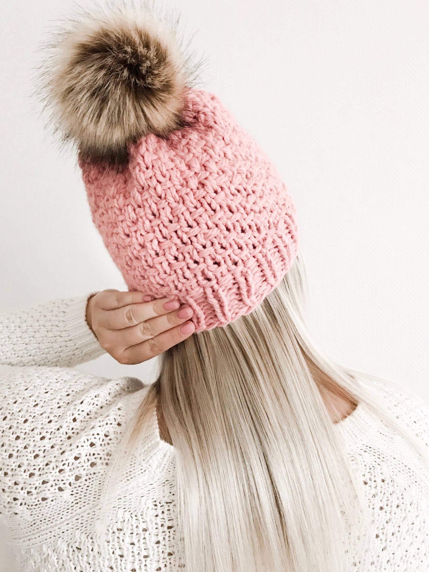 Linen Texture Hat by Steffer Knits Studio